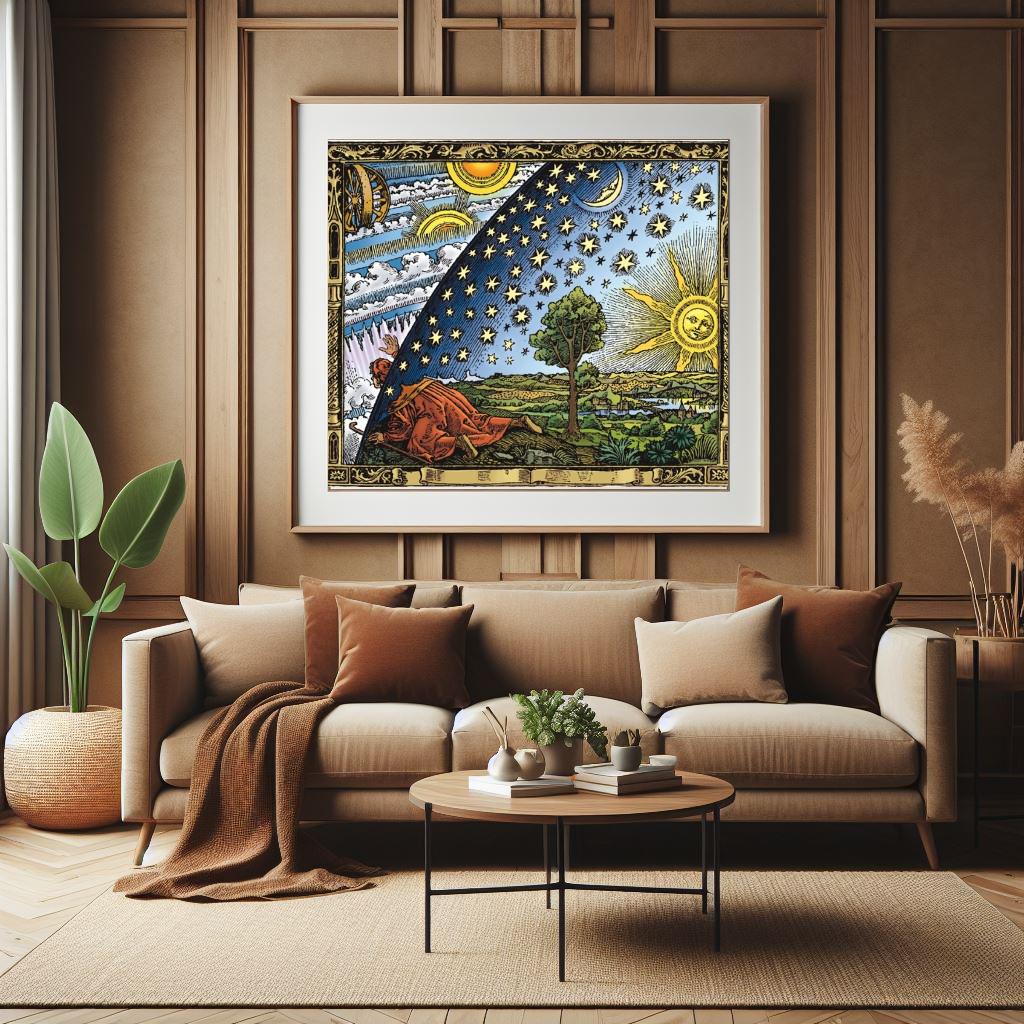 Flammarion Engraving - 16th Century Woodcut - Etsy