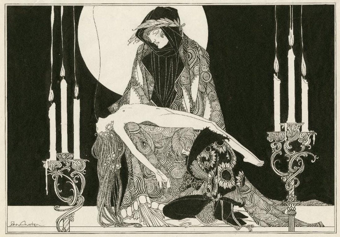 Hamlet Illustration #2 - John Austen (1922) - Etsy