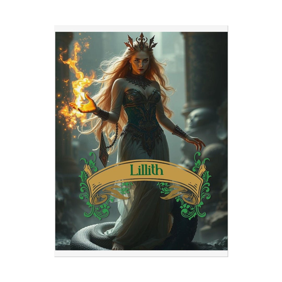 Lillith - Ancient Goddess, Poster Print, Protection Wall Art, Home ...