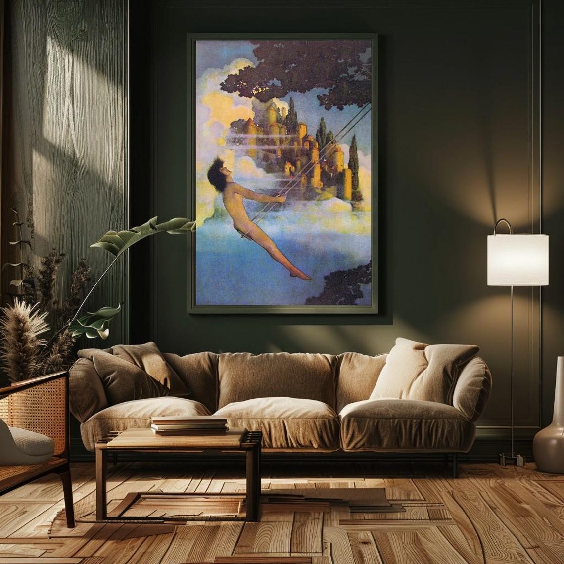 Dinkybird by Maxfield Parrish (1904) - Etsy