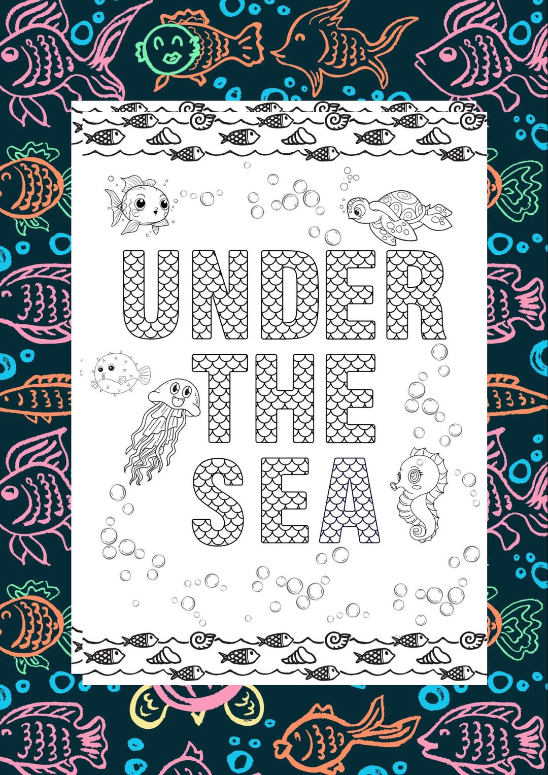 48 Printable Under the Sea Themed Coloring Pages for Kids – Ocean ...
