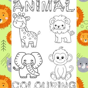51 Printable Animal Coloring Sheets for Kids | Fun and Educational ...