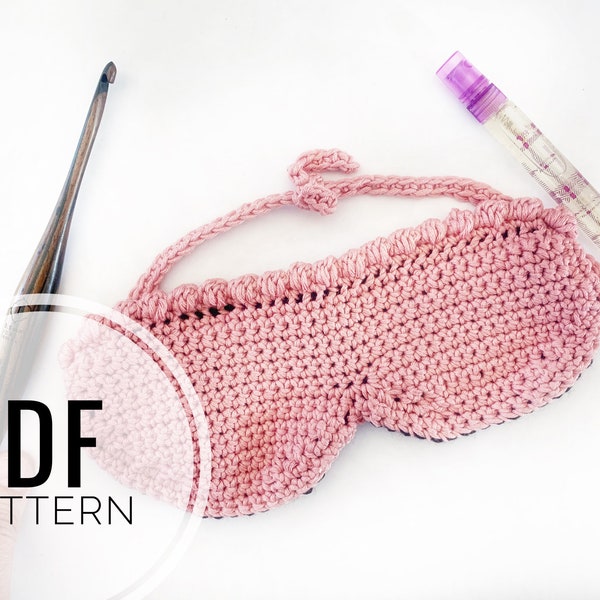 Crochet Sleep Mask - Etsy