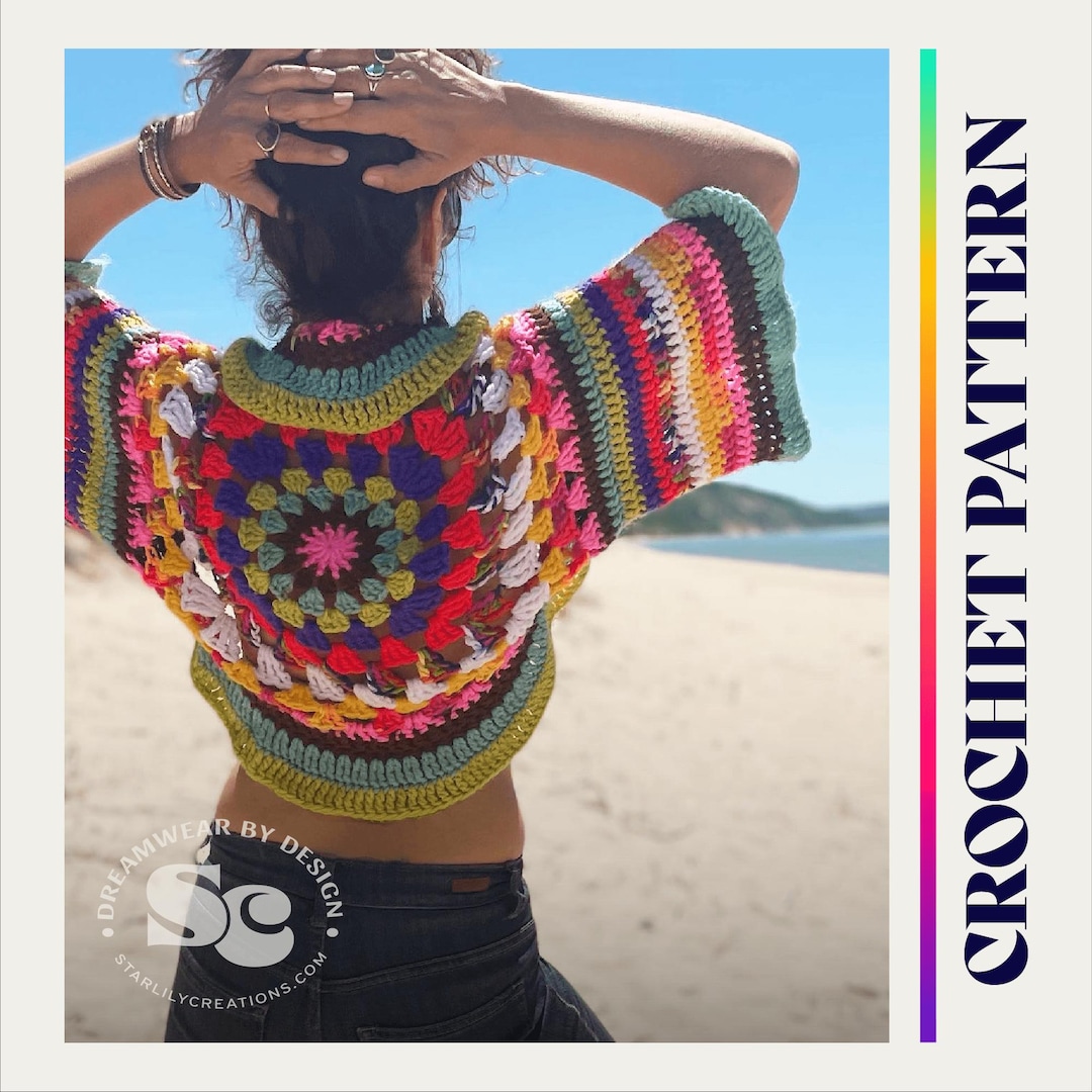 Crochet Pattern: Boho Vibes Shrug, PDF Download - Etsy