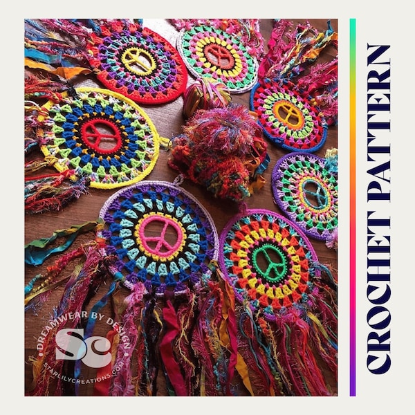 Crochet Peace Sign - Etsy