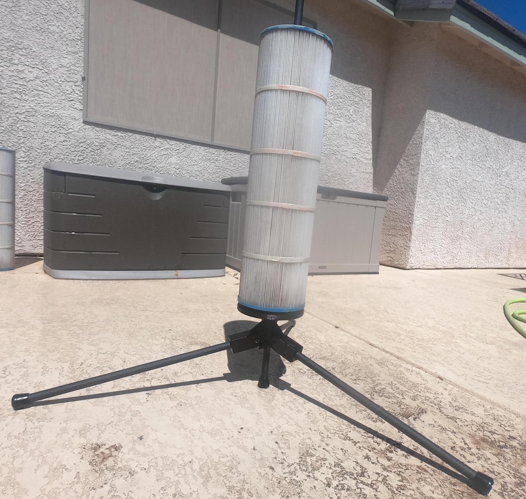 Pool Filter Cleaning Stand and Hi Pressure Wand - Etsy