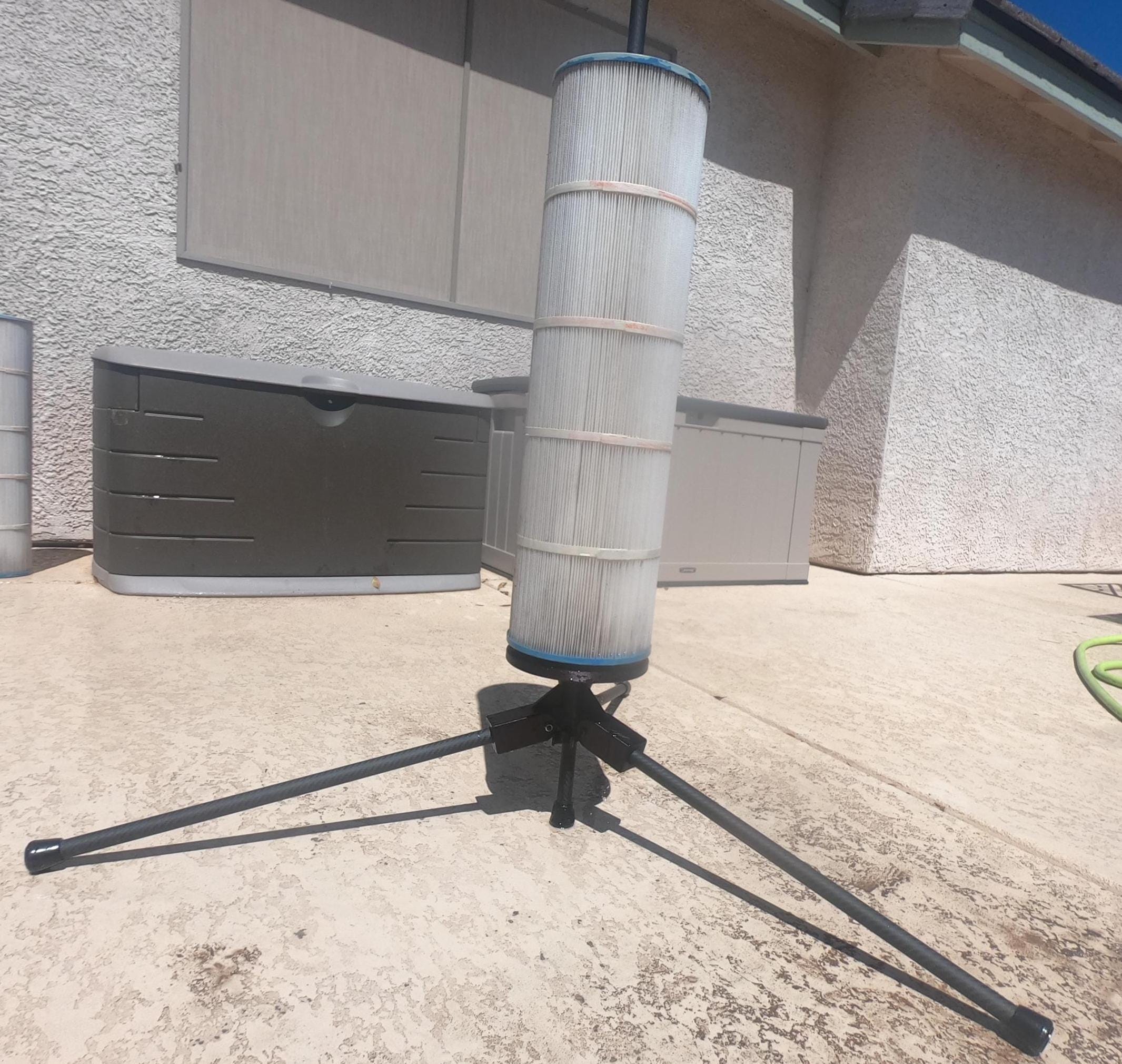 Pool Filter Cleaning Stand and Hi Pressure Wand - Etsy