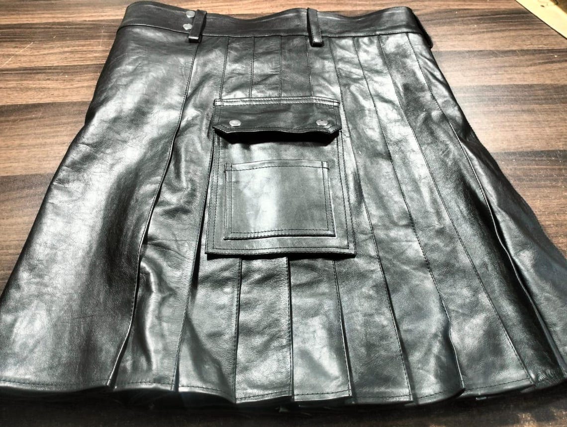 Kilt, Scottish, Leather, Highland, Festival, Cosplay, Costume,concert ...