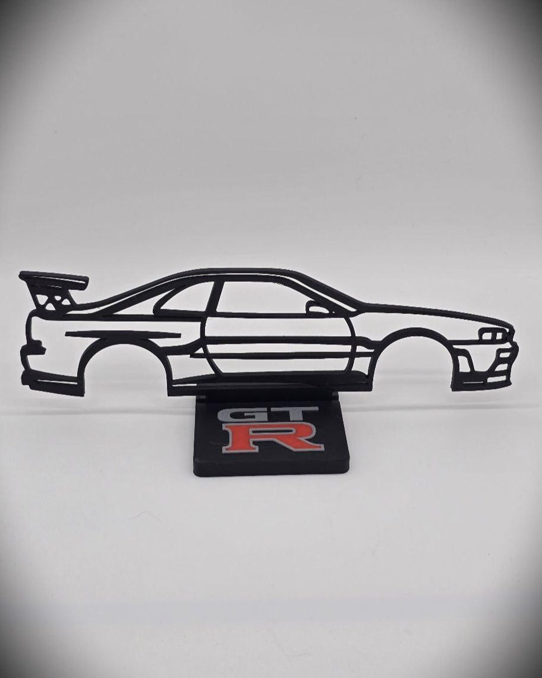 Nissan R34 GTR Silhouette - Desktop Display - Decor - Etsy