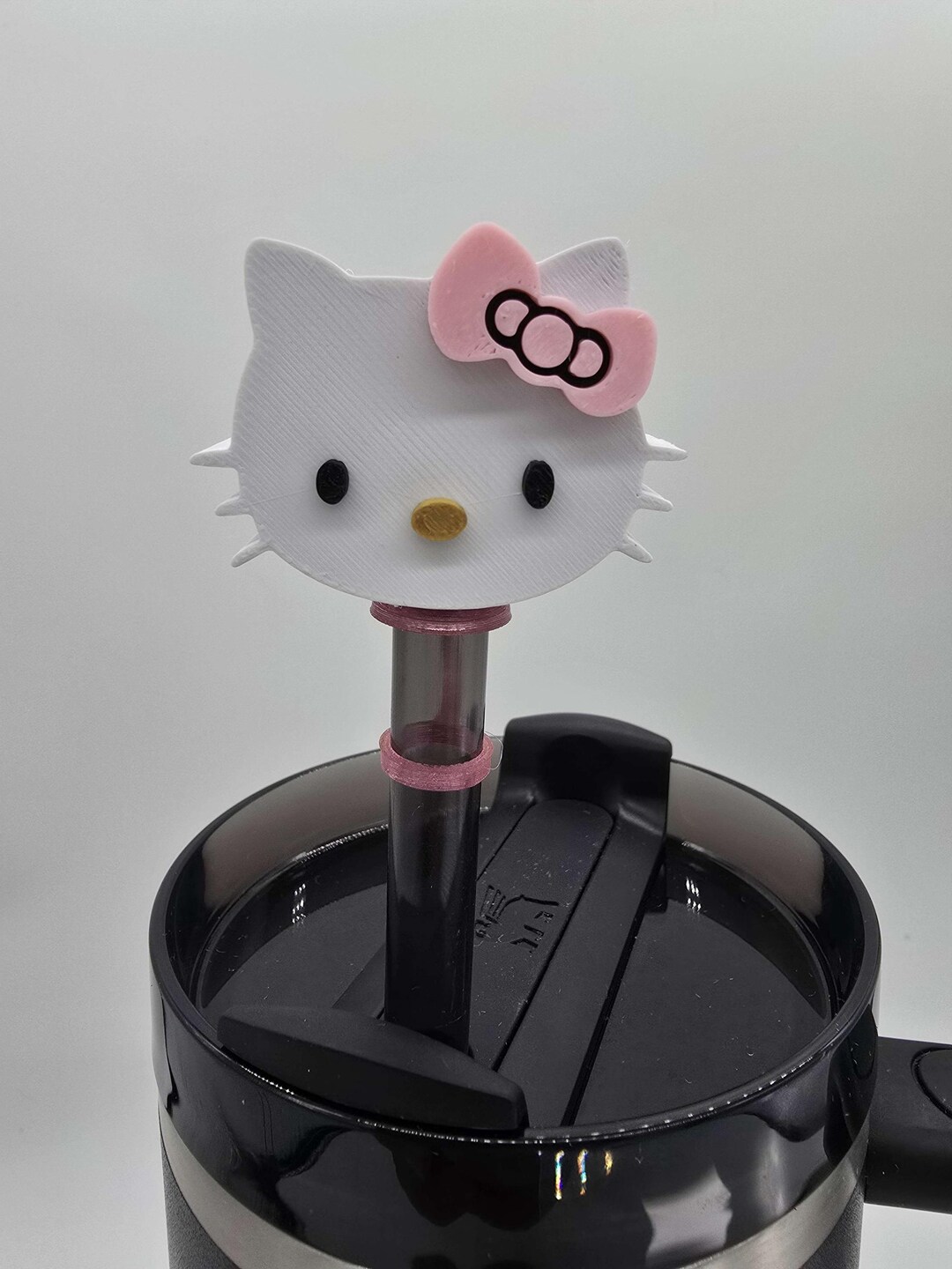 Hello Kitty Head Straw Topper Tumbler Accessory Stanley 30oz 40oz - Etsy