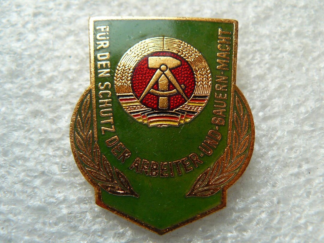 Vintage Badge GDR Police "for the Protection of Workers' and Peasants ...