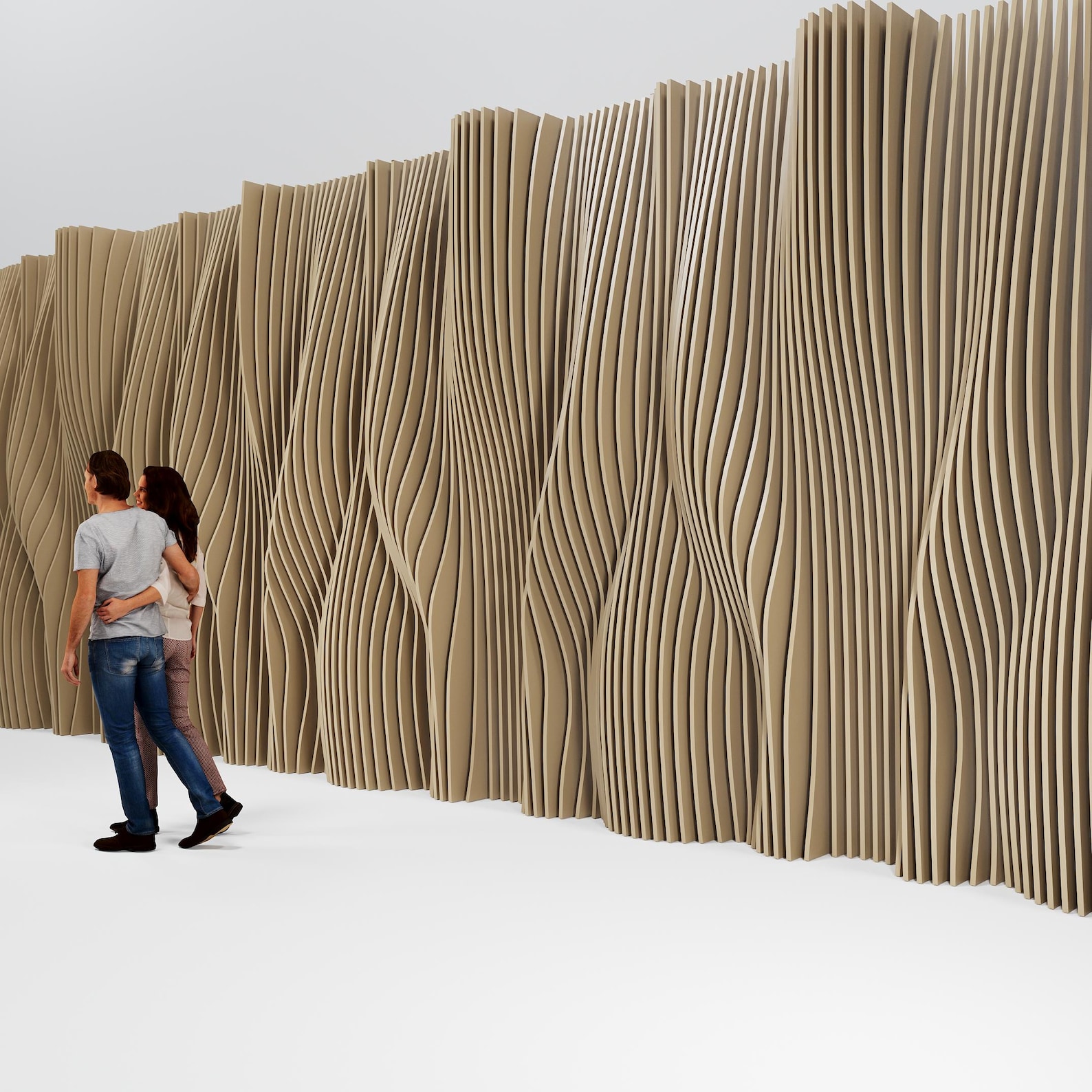 Parametric Wavy Wall Panel | CNC Router Files| Wood Wall Decor ...