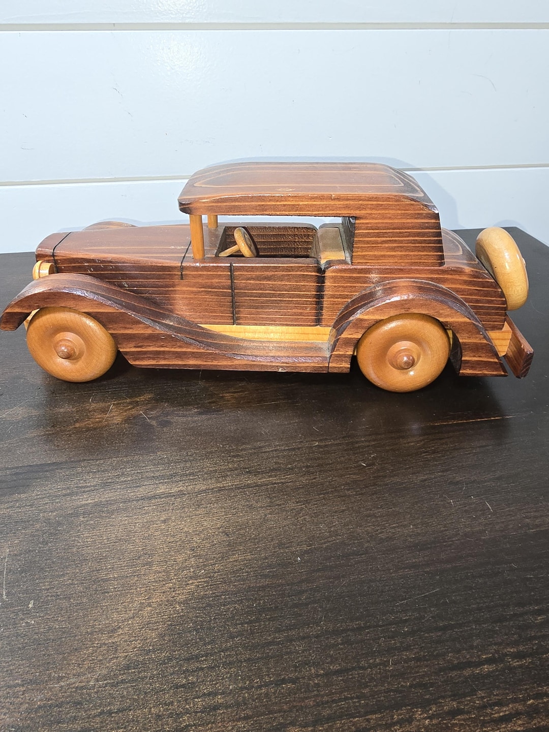 Vintage Handcrafted Wooden Car by Ray Williams - Etsy