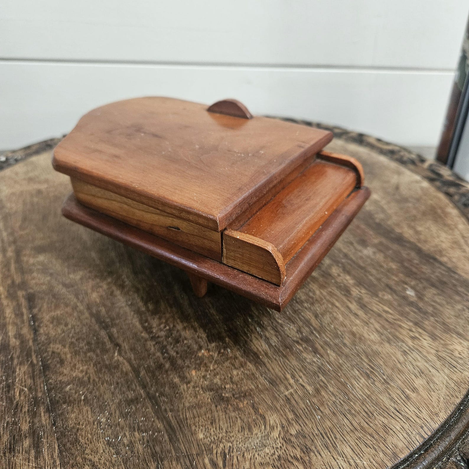 Wooden Vintage Box, Piano - Etsy