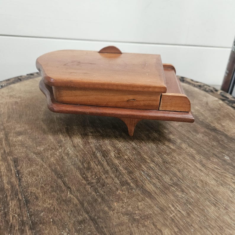 Wooden Vintage Box, Piano - Etsy