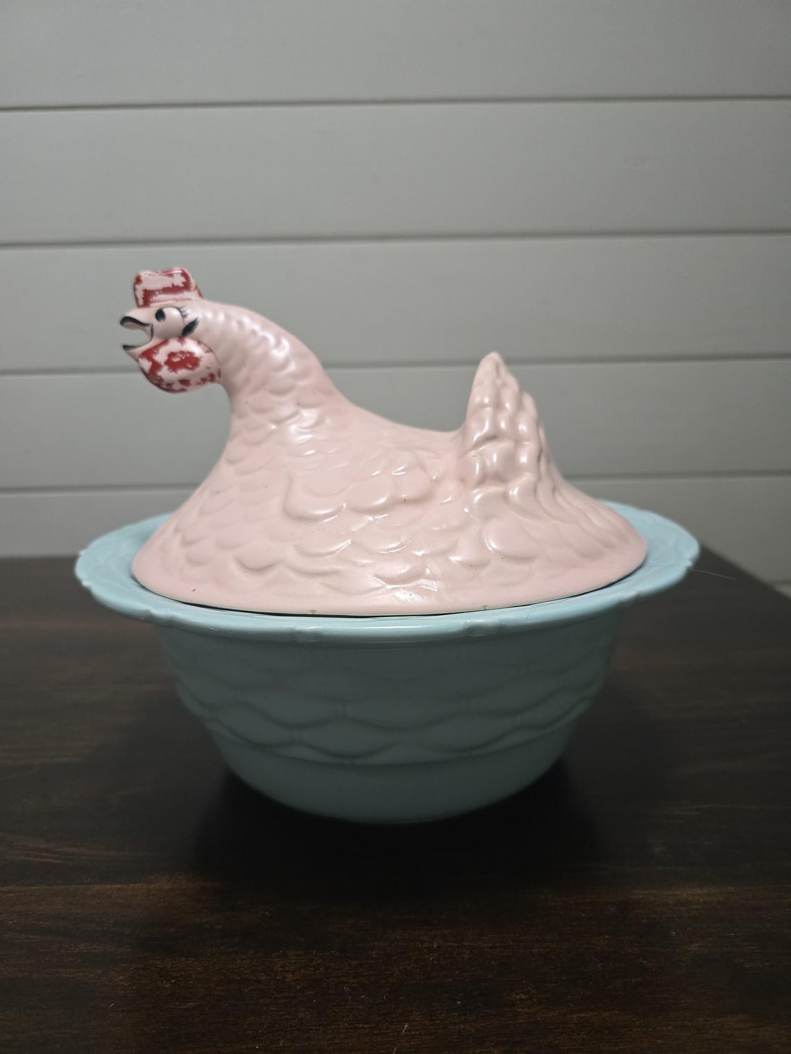 Vintage Ceramic Hen on a Nest Covered Serving Bowl - Etsy