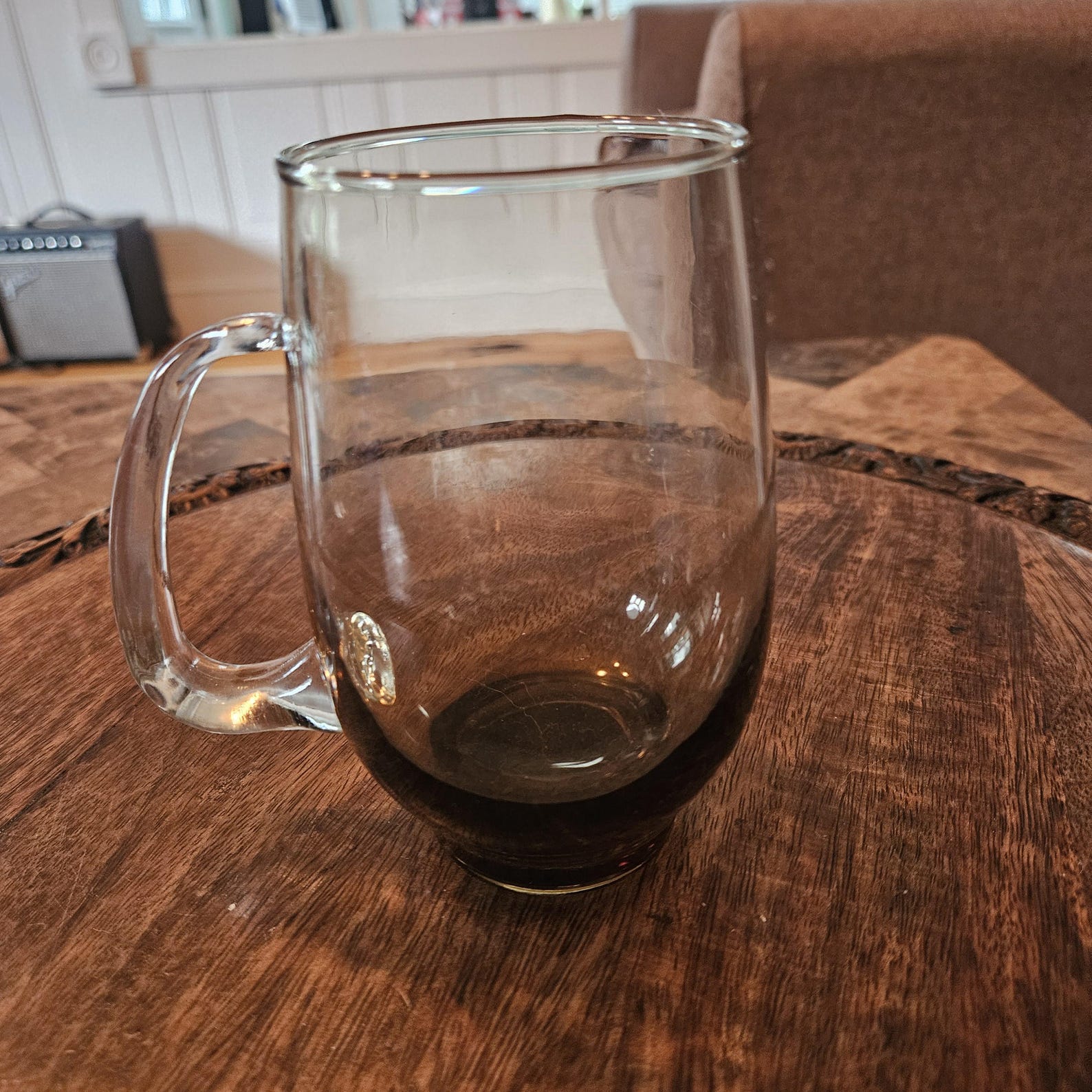 1960s-70s Vintage Libbey Tempo Tawny Smokey Brown Beer Mugs With Clear ...