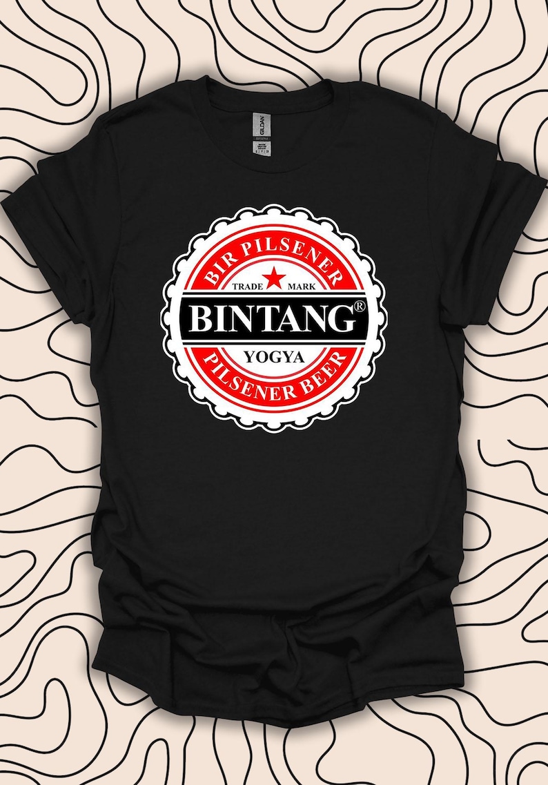 Bintang Pilsener Beer T-shirt – Retro Label Design – Vintage Beer Tee ...