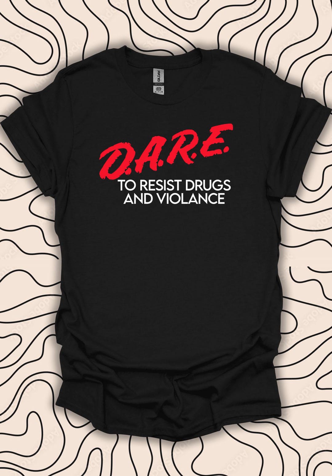 Retro D.A.R.E. T-shirt – Anti-drug Awareness Tee – Vintage Statement ...