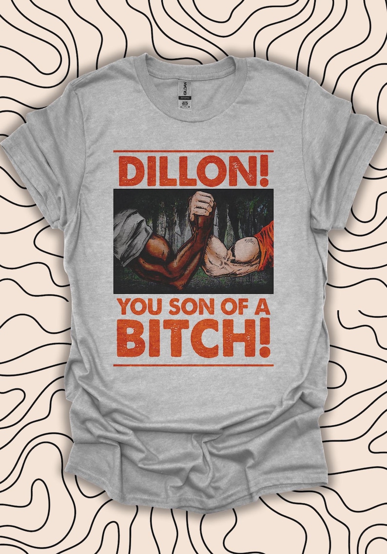 Dillon Predator Meme T-shirt – Classic Movie Quote Tee – Retro 80s ...