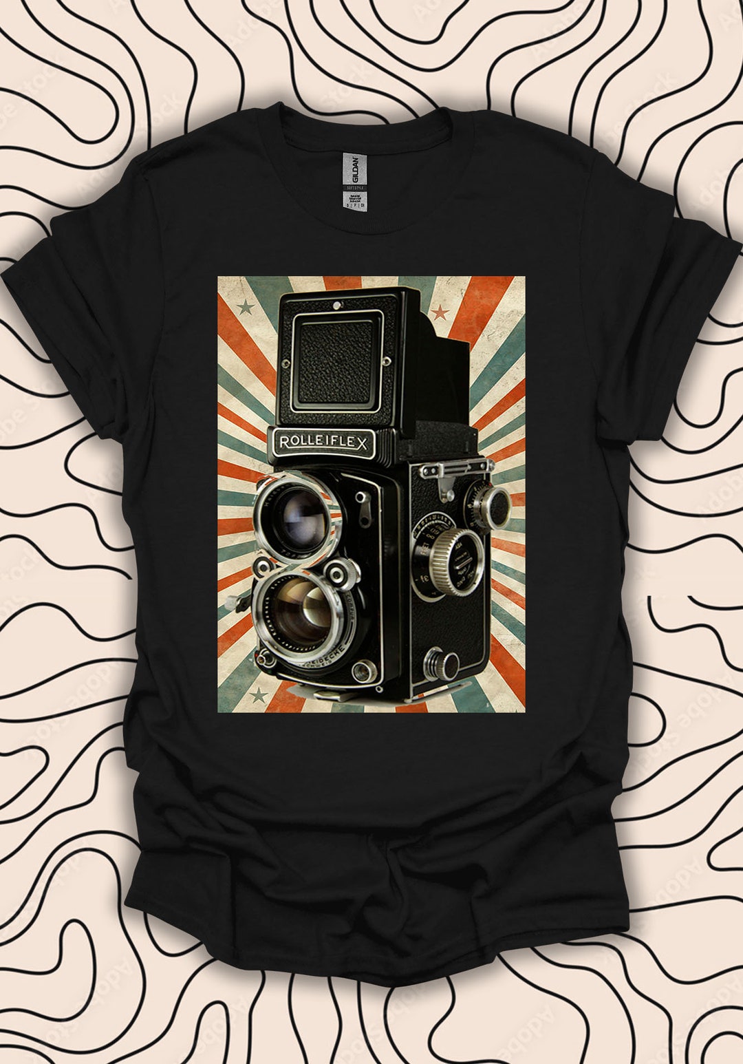 Vintage Camera T-shirt – Retro Photography Art Tee – Photographer Gift ...