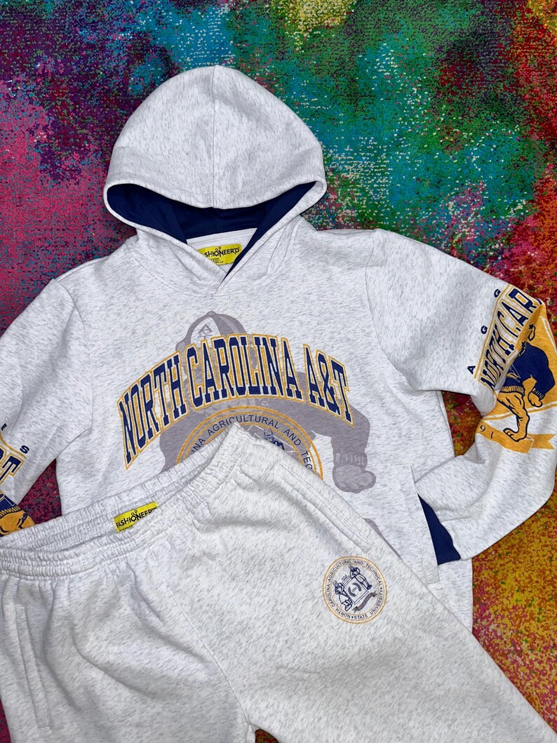 North Carolina A&T State University Vintage Inspired Fleece Hoodie NCAT ...