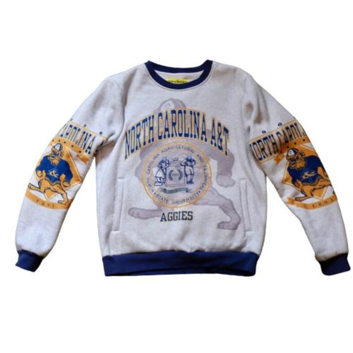 North Carolina A&T State University Vintage Inspired Fleece Crewneck ...