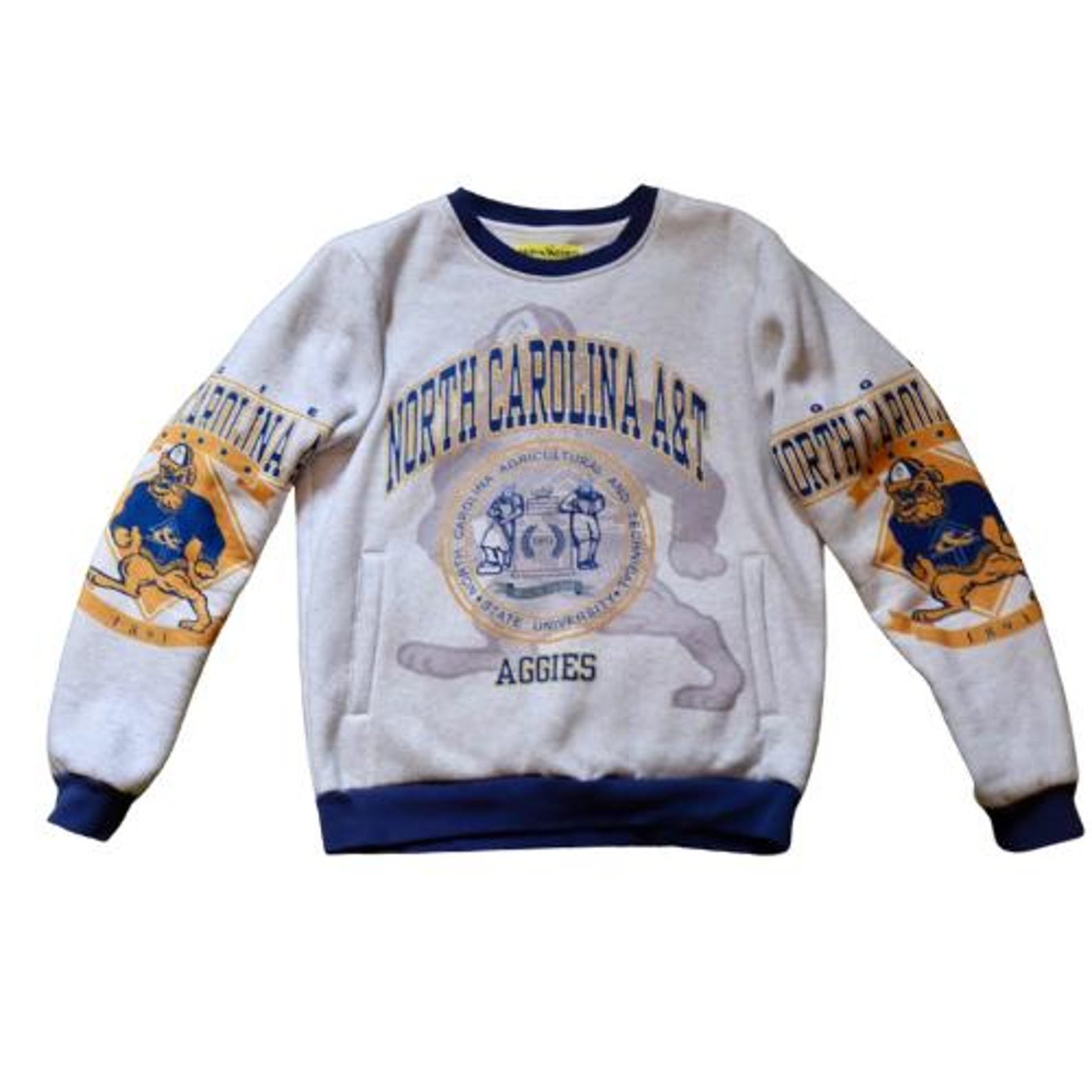 North Carolina A&T State University Vintage Inspired Fleece Crewneck ...