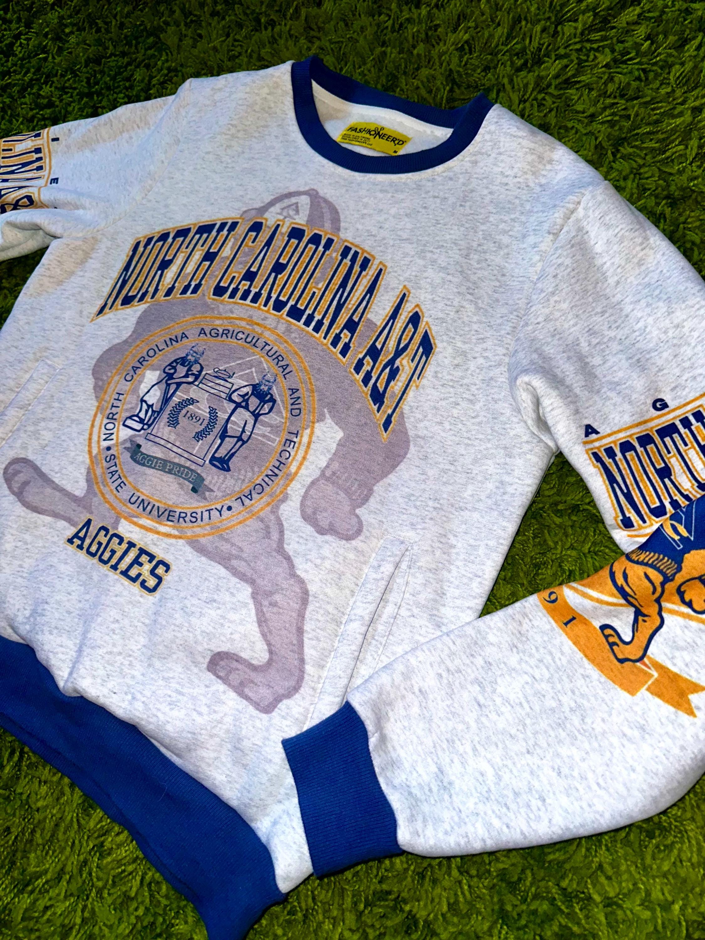 North Carolina A&T State University Vintage Inspired Fleece Crewneck ...