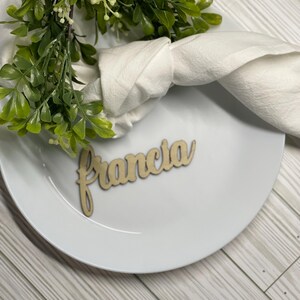 Name Tags Place Cards, Wedding Name Plate, Birthday Laser Cut Names ...
