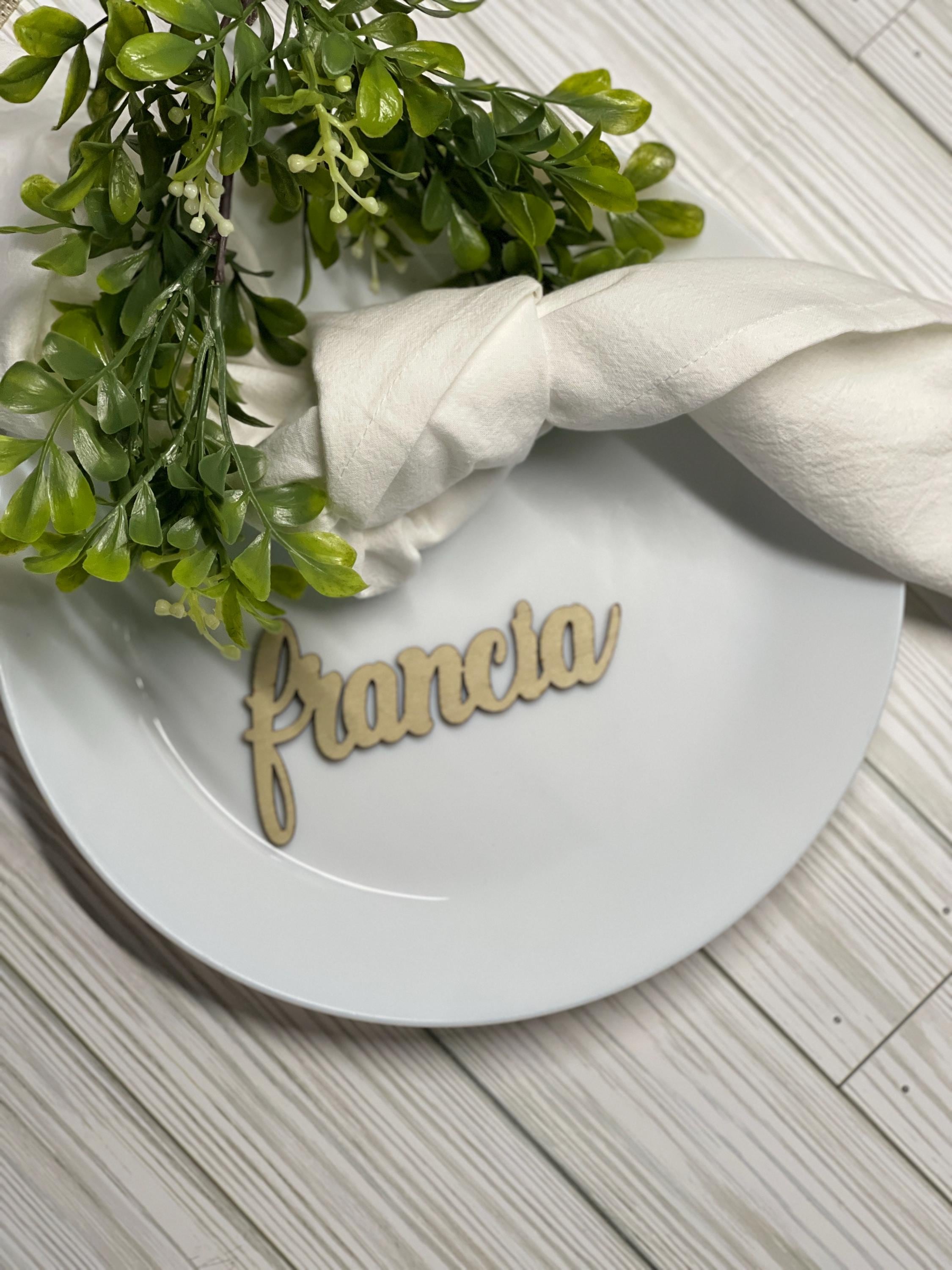 Name Tags Place Cards, Wedding Name Plate, Birthday Laser Cut Names ...