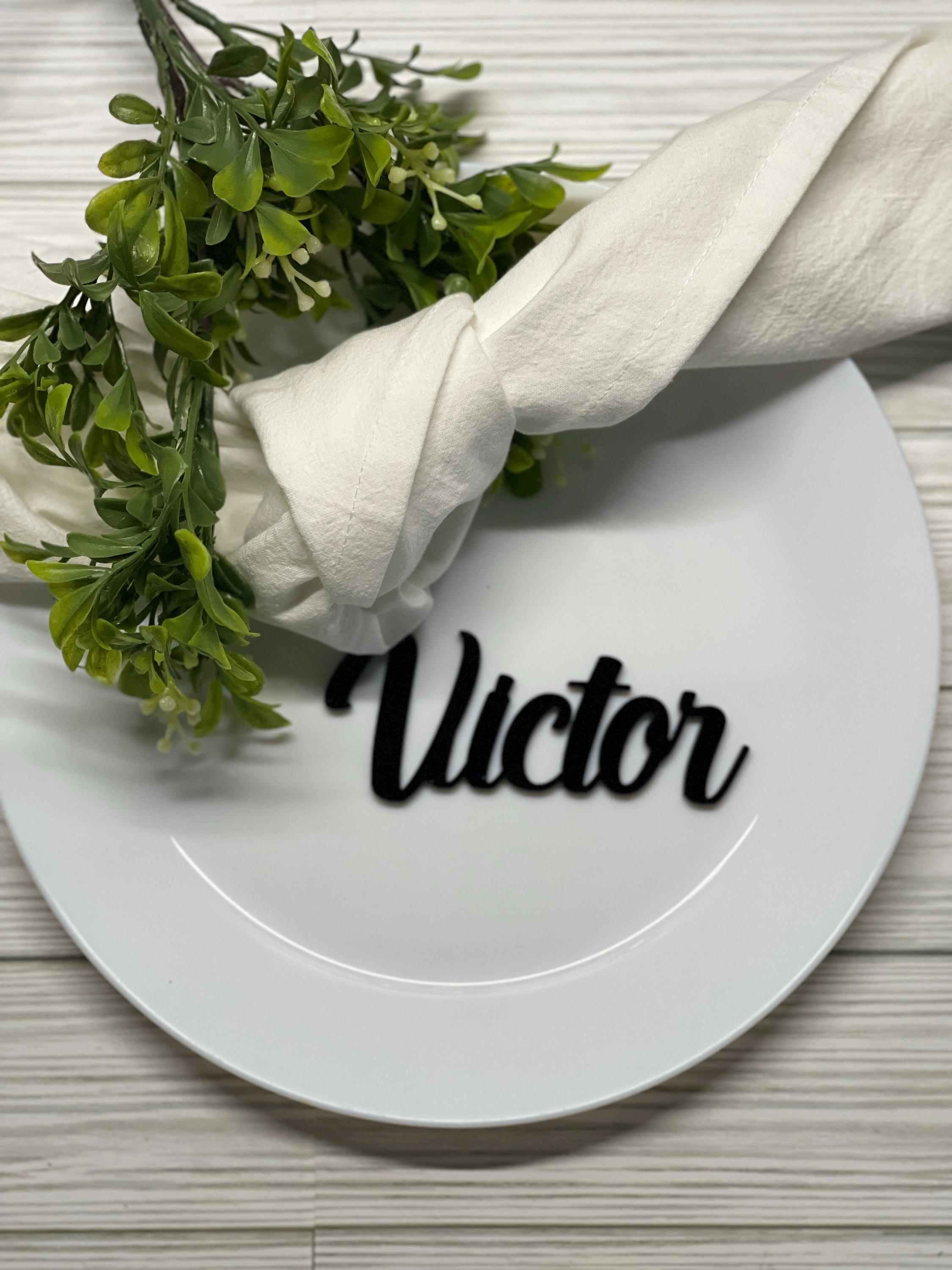 Name Tags Place Cards, Wedding Name Plate, Birthday Laser Cut Names ...