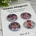 Custom Glass Photo Magnets: Personalized Family Gift (set of 4) - Etsy