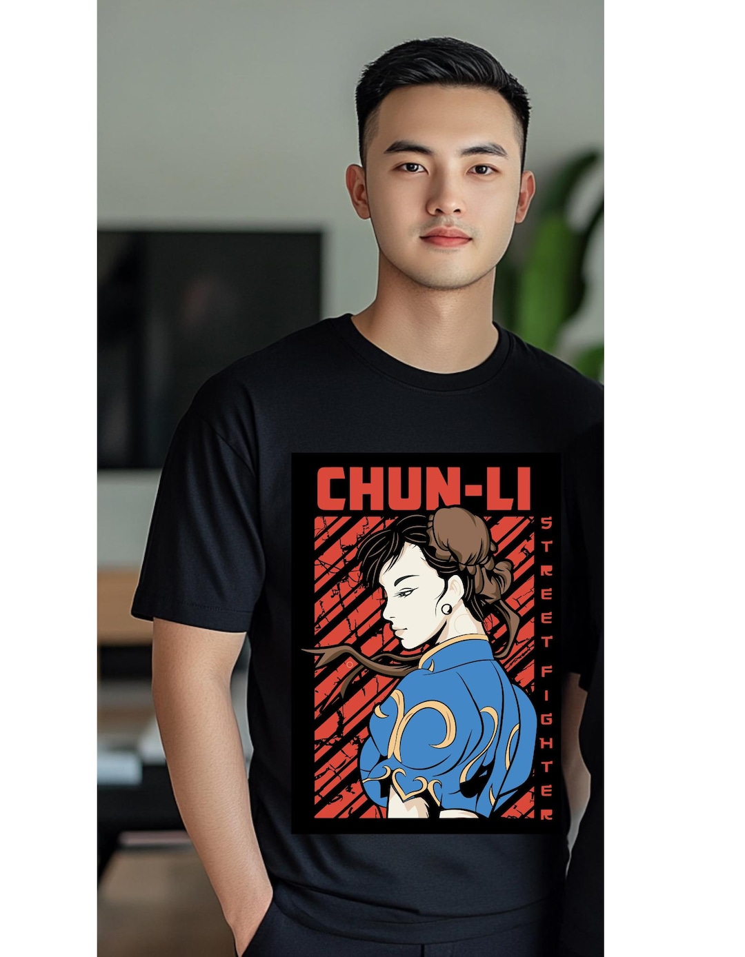 Chun Li Street Fighter T-shirt Gamer Tee Video Game Shirt Retro Gaming ...
