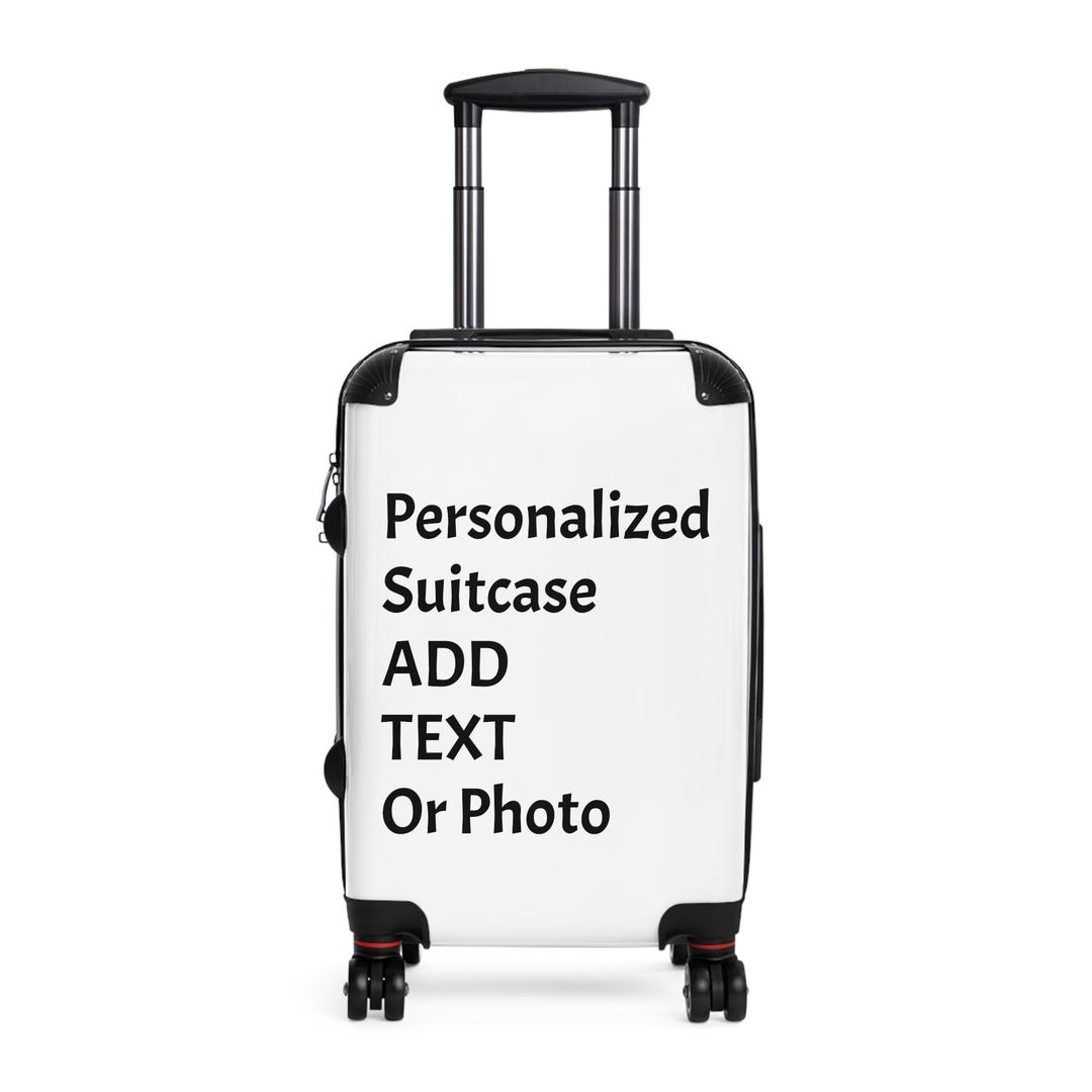 Personalized Suitcases With Custom Photo or Text Travel Luggage ...