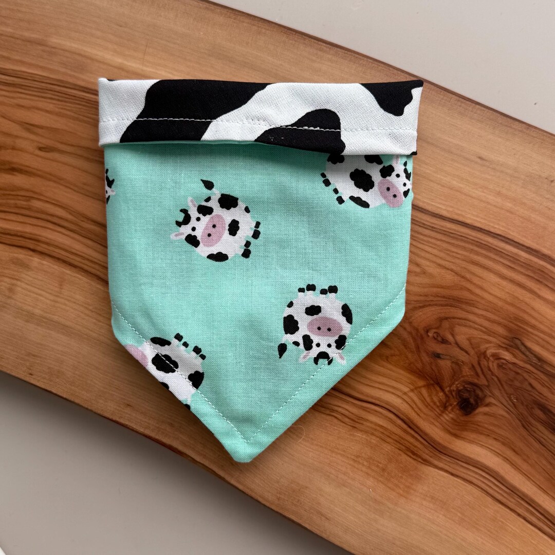 Cows & Cow Print Snap on Bandana - Etsy