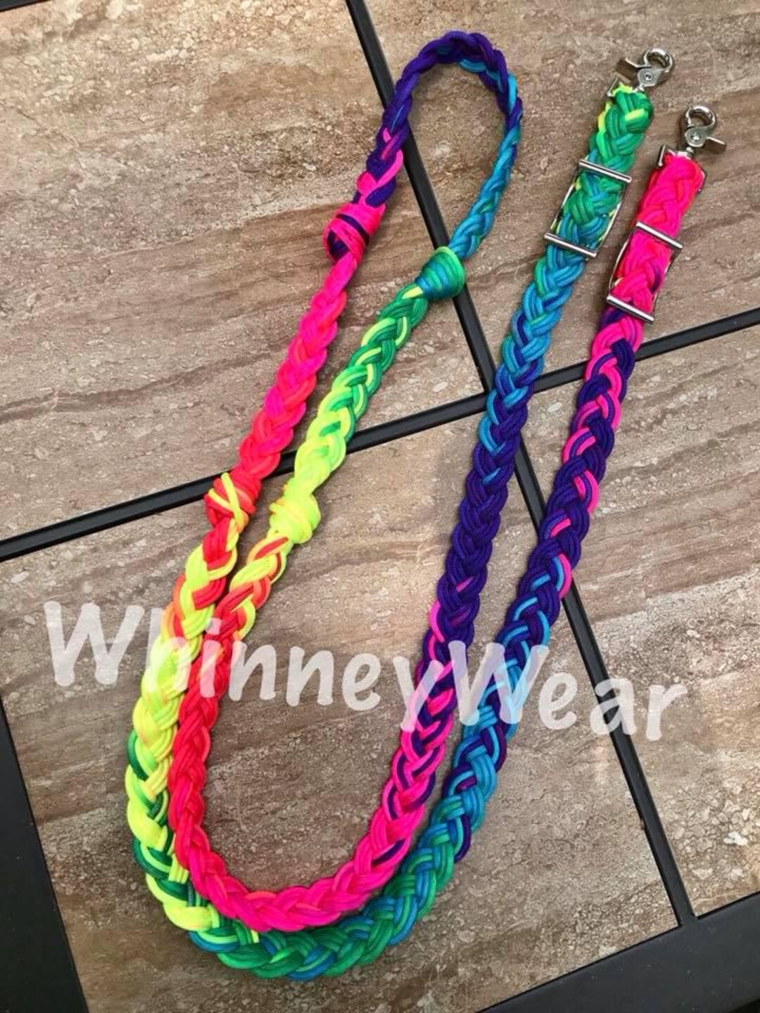 Whinneywear Custom Neon Ombre Rainbow Reins - Etsy