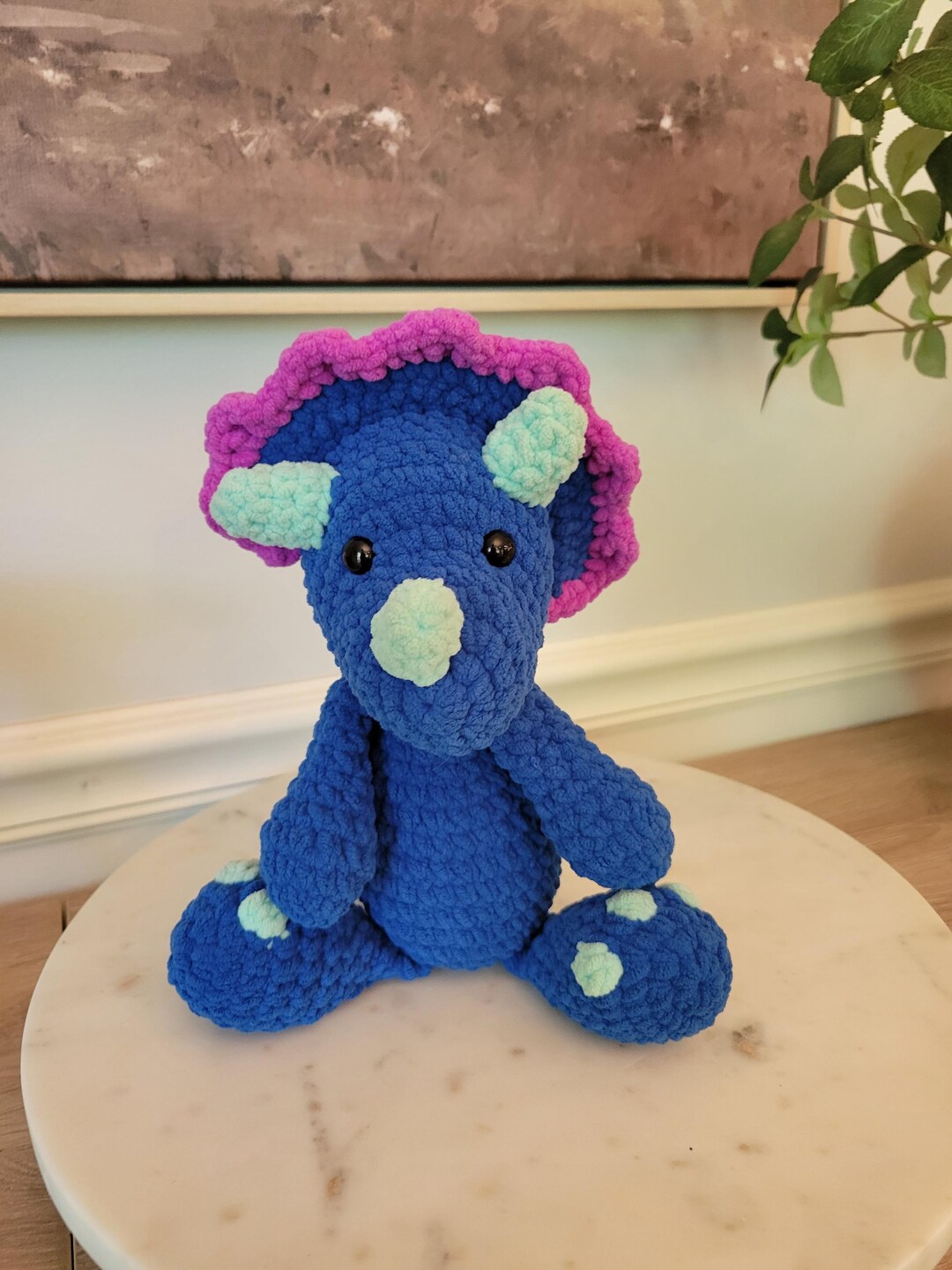 Terrence the Plush Triceratops - Etsy