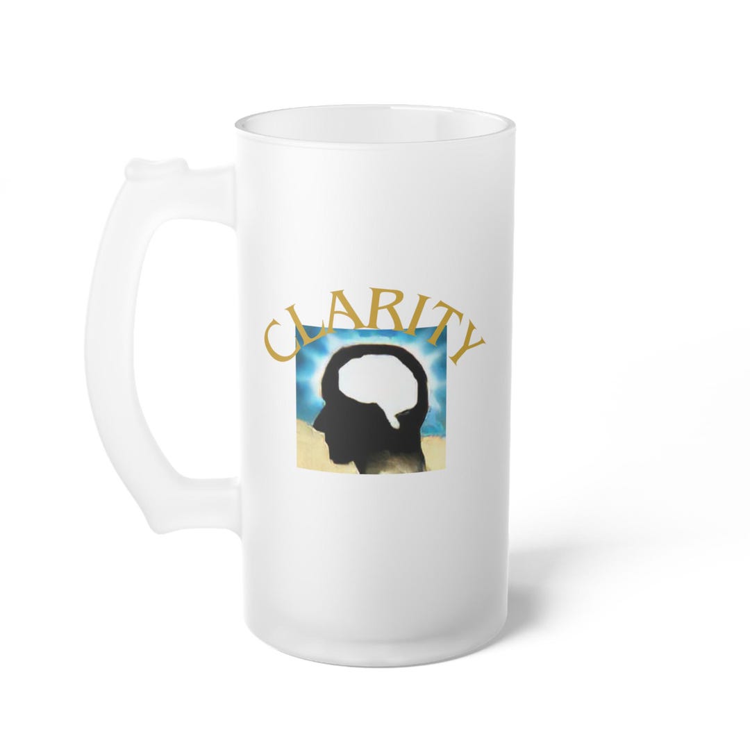 Everquest Inspired Frosted Glass Beer Mug Dual Clarity - Etsy