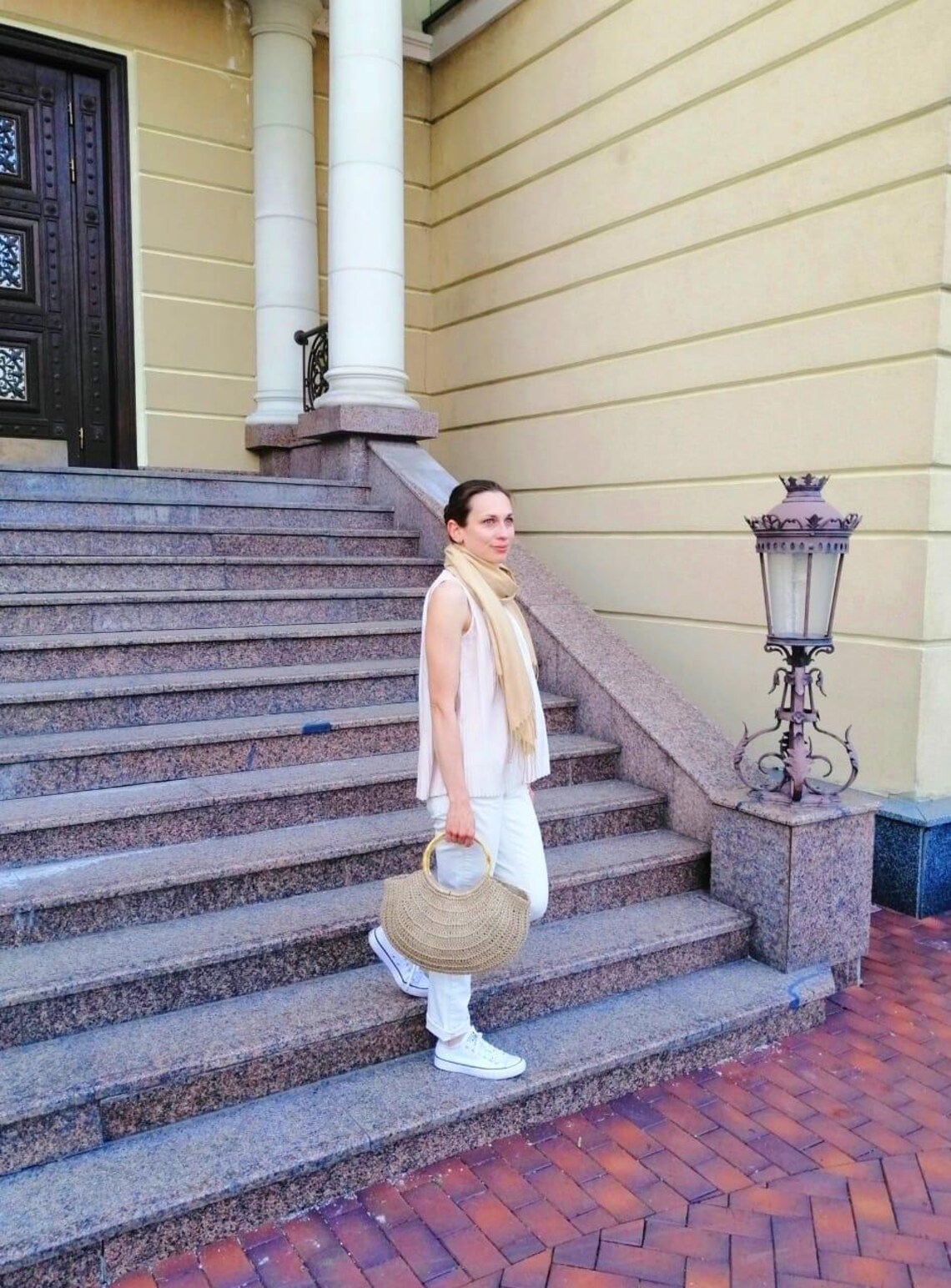 Crochet Half-moon Tote, Handbag Jute With Bamboo Handles, Straw Half ...