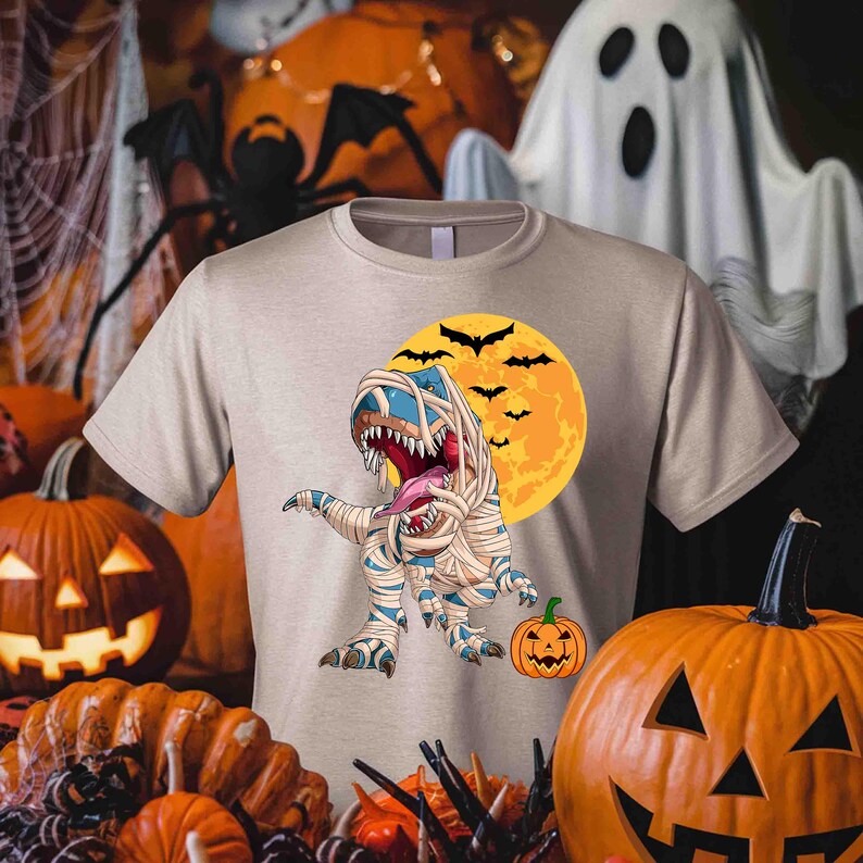 Dinosaur T-rex Halloween Svg, T-rex Mummy Halloween Svg, Dinosaur Mummy ...