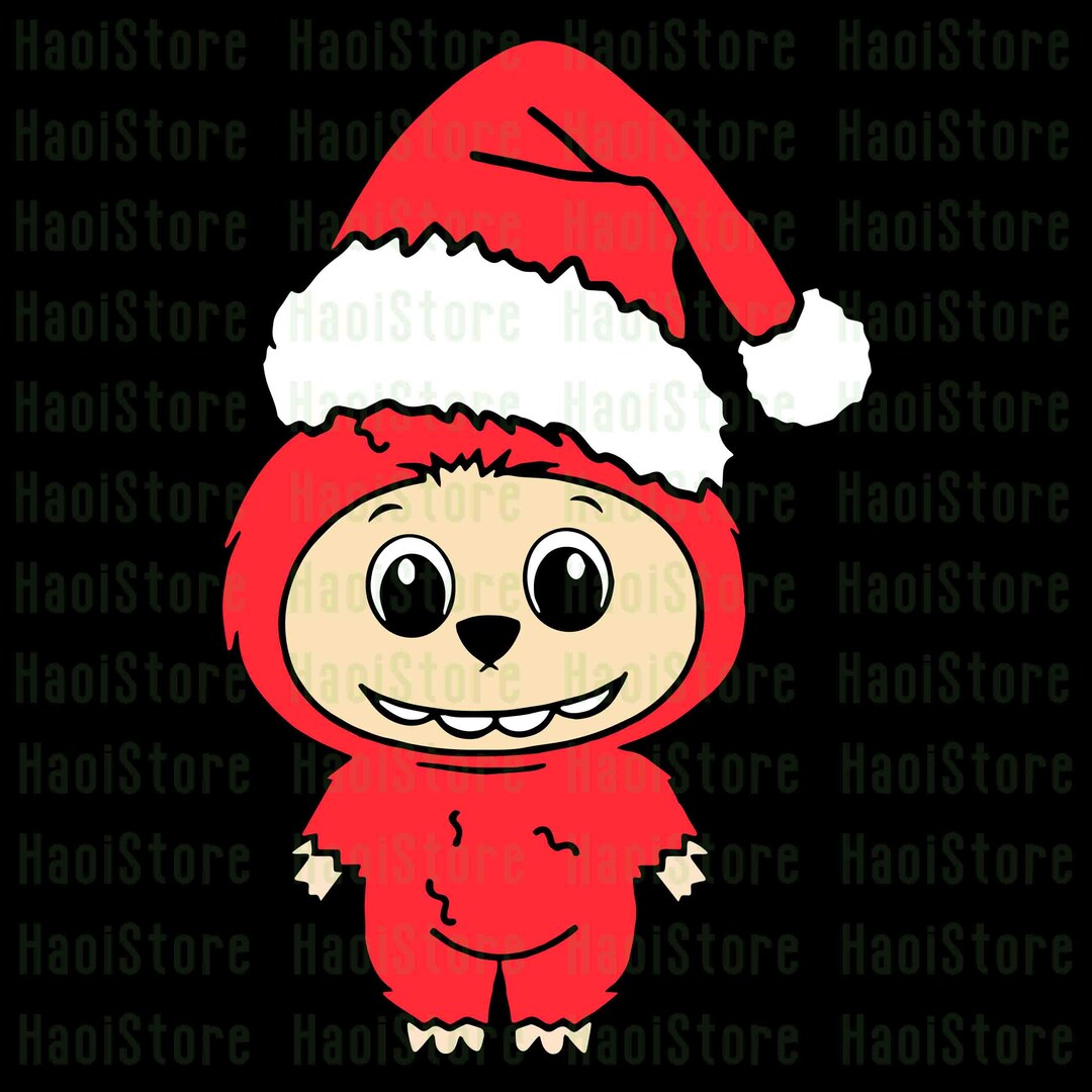 Labubu Navidad Svg, Labubu Santa Svg, Labubu Svg, Labubu Xmas Svg ...