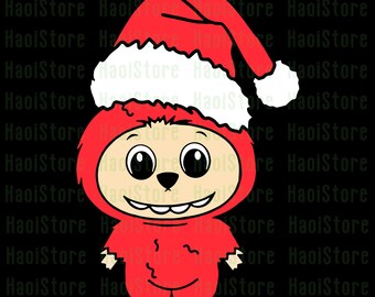 Labubu Christmas Svg, Labubu Santa Svg, Labubu Svg, Labubu Xmas Svg ...