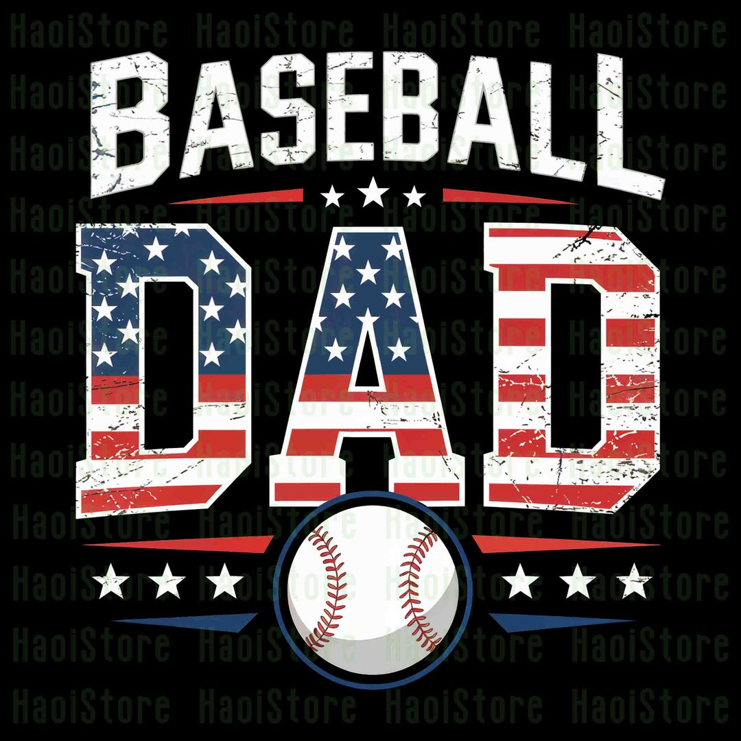 Baseball Dad Png, Baseball Father's Day Png, Softball Dad Png, Dad Flag ...