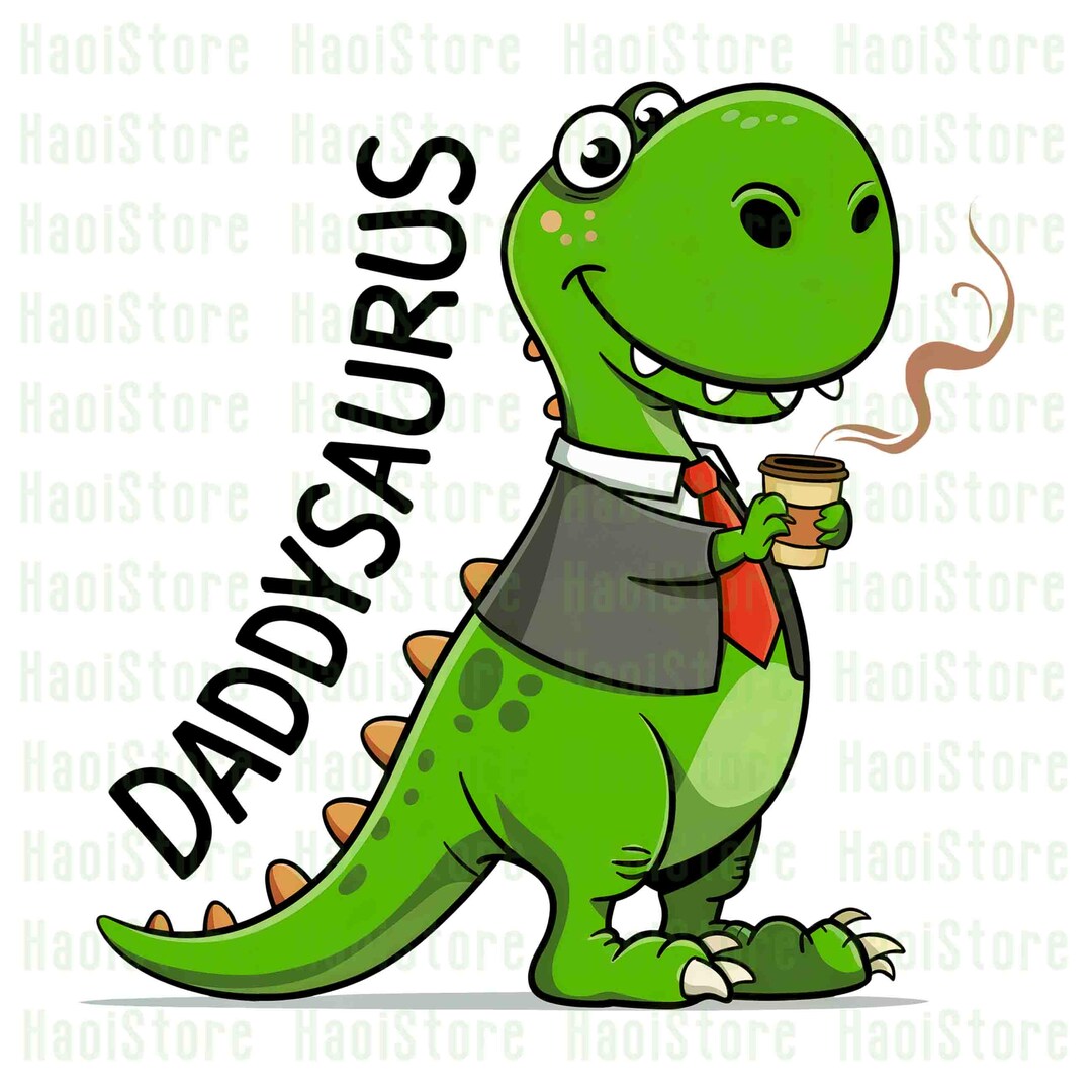 Daddy Saurus Png, Dinosaur Father Png, Dinosaur Father's Day Png ...