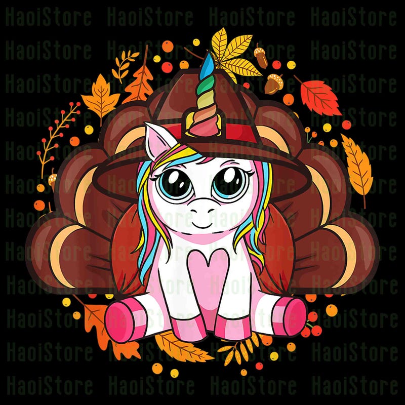 Thanksgiving Unicorn - Etsy