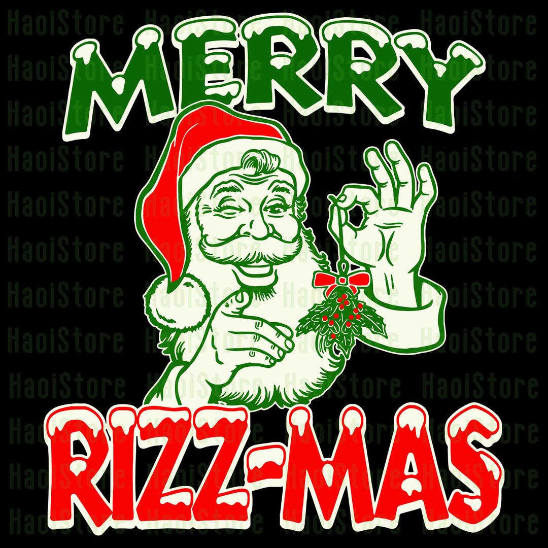 Merry Rizzmas Svg, Christmas Rizz Svg, Santa Claus Rizzler Svg, Rizzmas ...