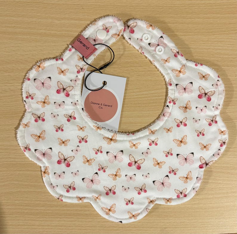 Cotton Scallop Bib - Etsy Australia