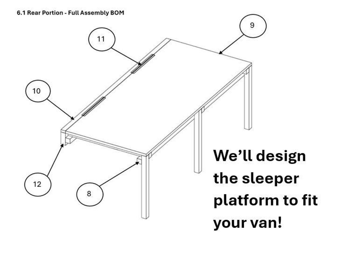 Custom Van Sleeper Platform Design - Etsy