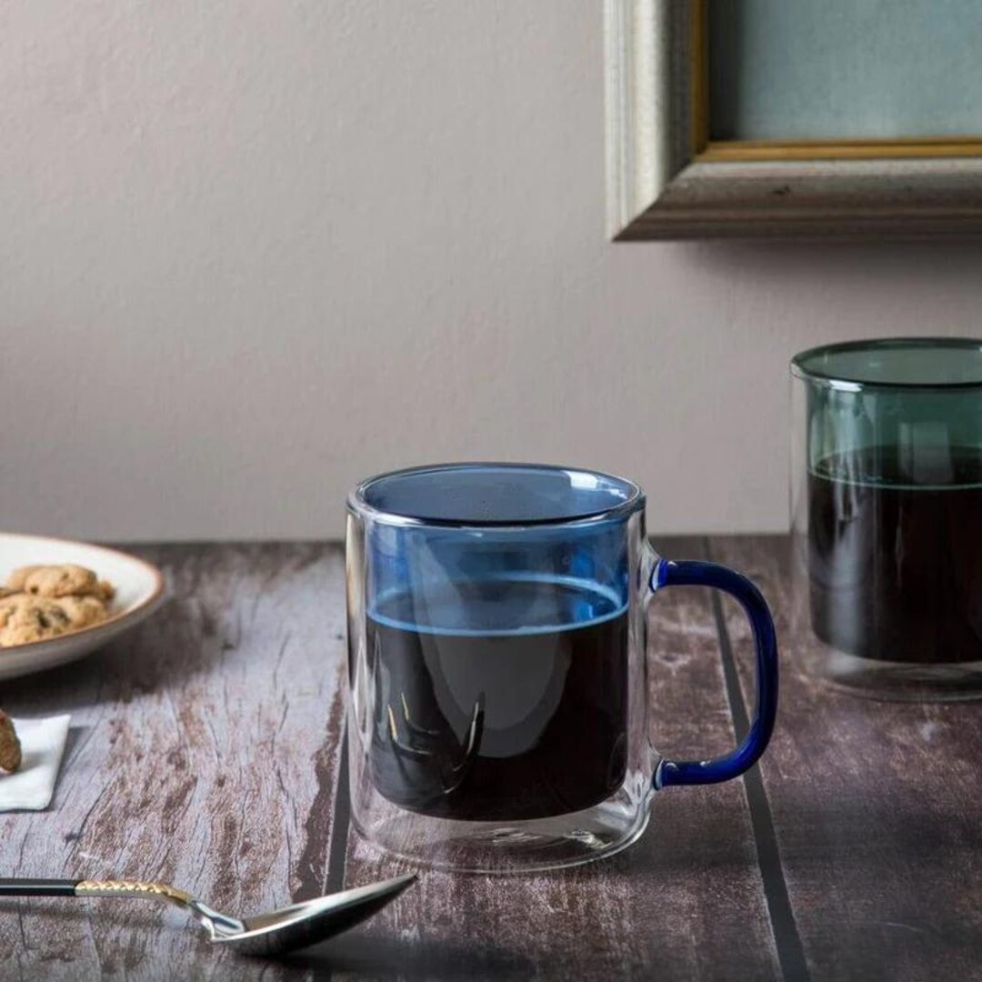 Double-walled, Glass Cup, Glass Mug | Heat-resistant | Coffee Tea Cups ...